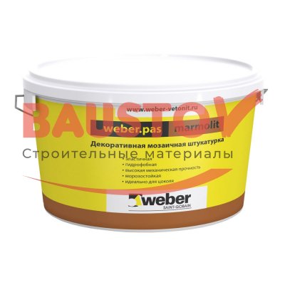 Декоративная мозаичная штукатурка Weber.Pas Marmolit купить по выгодной ...